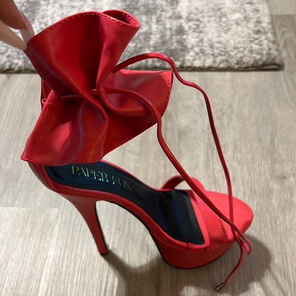 Paper Fox | Shoes | Sexy Red Platform Heels | Poshmark